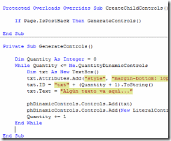 NEURONASOFT: ASP.NET – Crear textbox dinamicamente - I